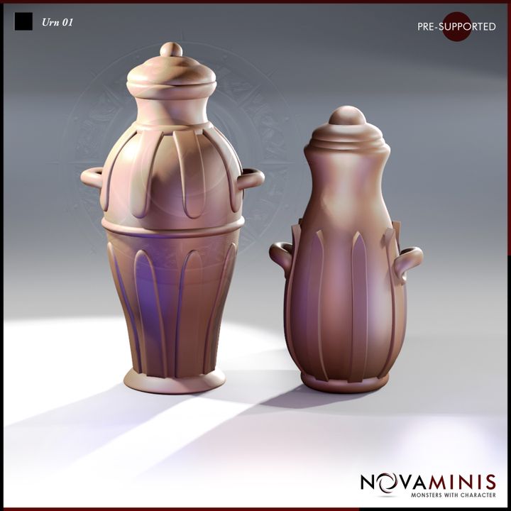 3D Printable Urn 01 by NovaMinis